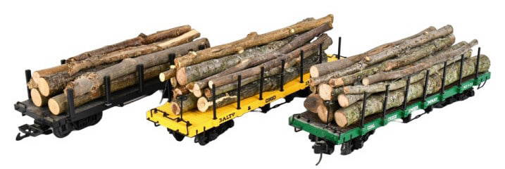 Bachmann G Scale Lumber Cars W/ Custom Loads
