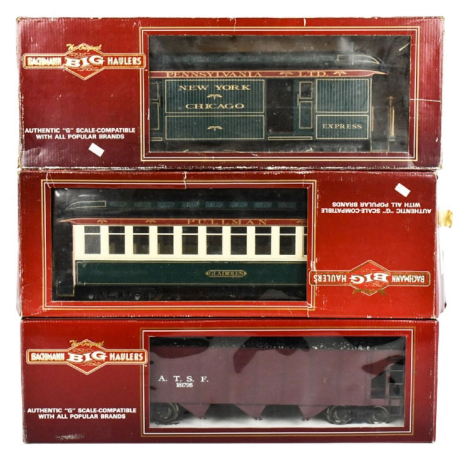 Bachmann G Scale Hopper, Baggage, & Coach Cars Auction