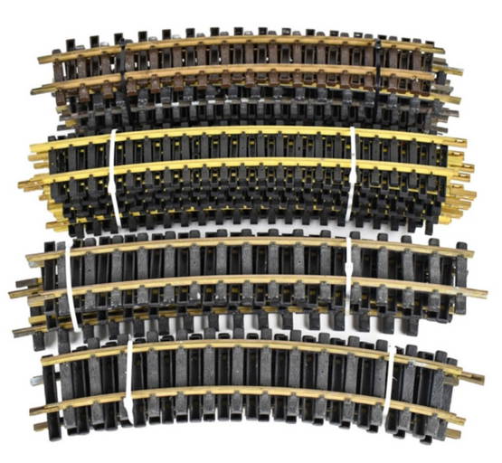 (15) G Scale 10' Curve Track (15) 12" Curve Track