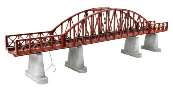 Mth O Gauge Single Track Rusted Steel Arch Bridge