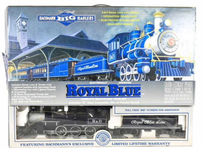 Bachmann G Scale Royal Blue Train Set In Box