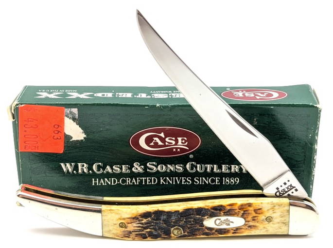 2001 Case Xx Burnt Antique Bone Texas Toothpick