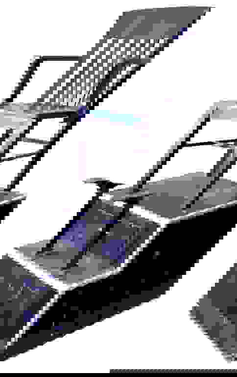 Vintage Barbershop Shoe Shine Chair / Stand Auction