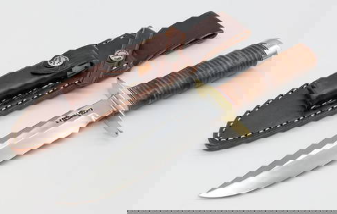 Vtg Randall Made Model 1 6in Fighter W/ Sheath Auction