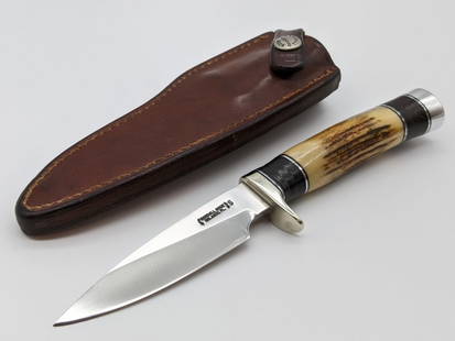 Vtg Randall Made Model 1 6in Fighter W/ Sheath Auction