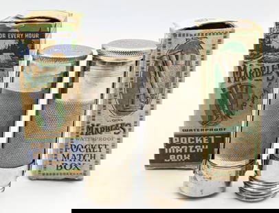 Marbles Pocket Match Boxes W/ Boxes