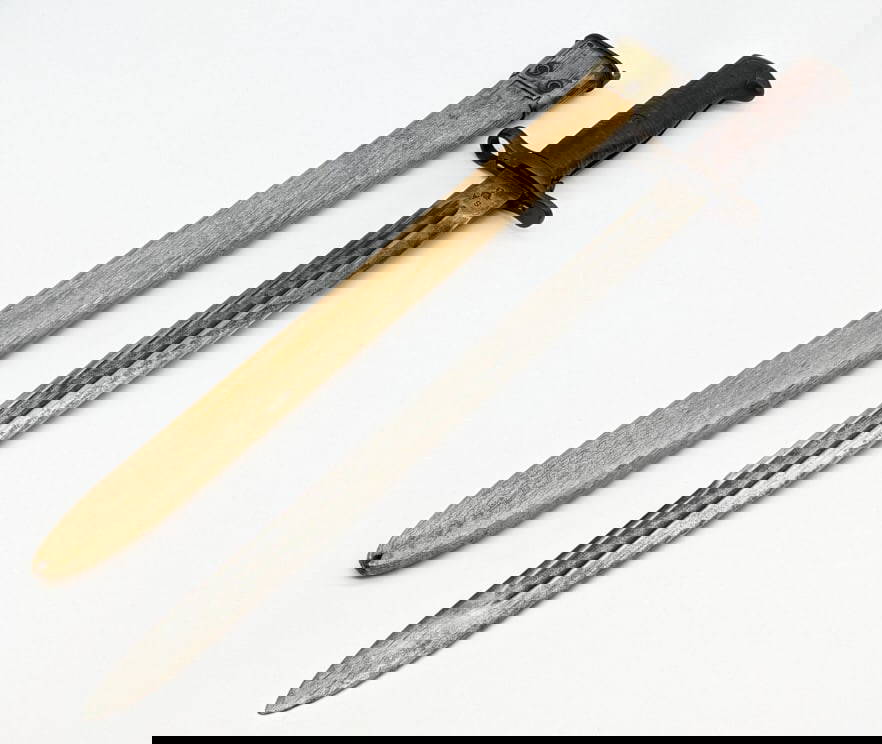 Ww1 Us Sa M1905 Springfield Bayonet W/ Scabbard Auction