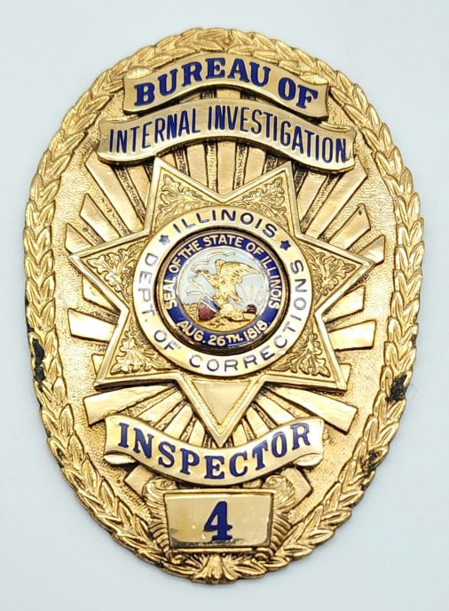 Obsolete Illinois Internal Investigations Badge #4 Auction