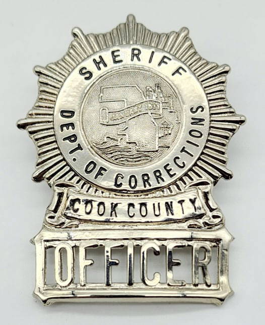 Obsolete Cook County Dept Of Corrections Hat Badge Auction