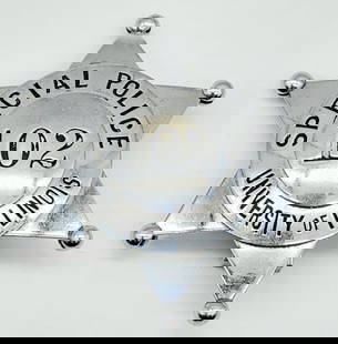 Obsolete Summit Illinois Police Badge #82 Auction