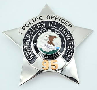 Obsolete Des Plaines Ill. Chief Of Police Badge Auction