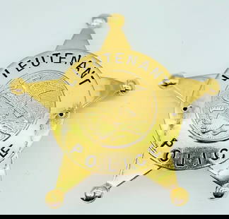 Unattributed Obsolete Retired Chicago Police Badge Auction
