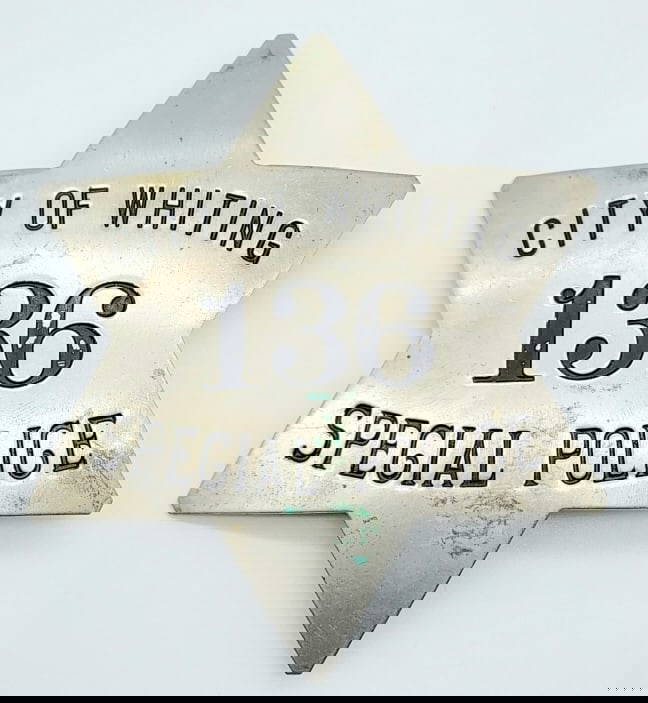 Obsolete Whiting Indiana Special Police Badge #136 Auction