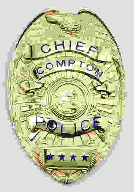 Obsolete Compton Police Chief Badge Auction