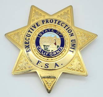 Obsolete Compton Police Chief Badge Auction