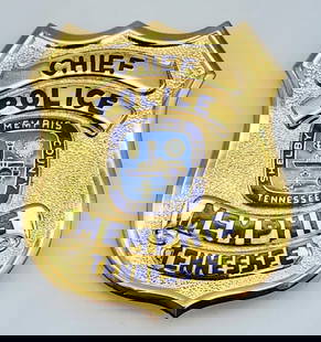 Obsolete Compton Police Chief Badge Auction