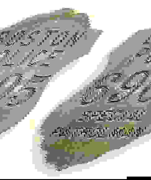 Obsolete Boston Police Special Patrolman Badge Auction