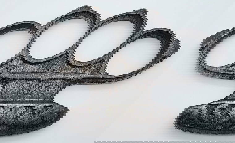 Vintage Boxer Spiked Brass Knuckle Dusters