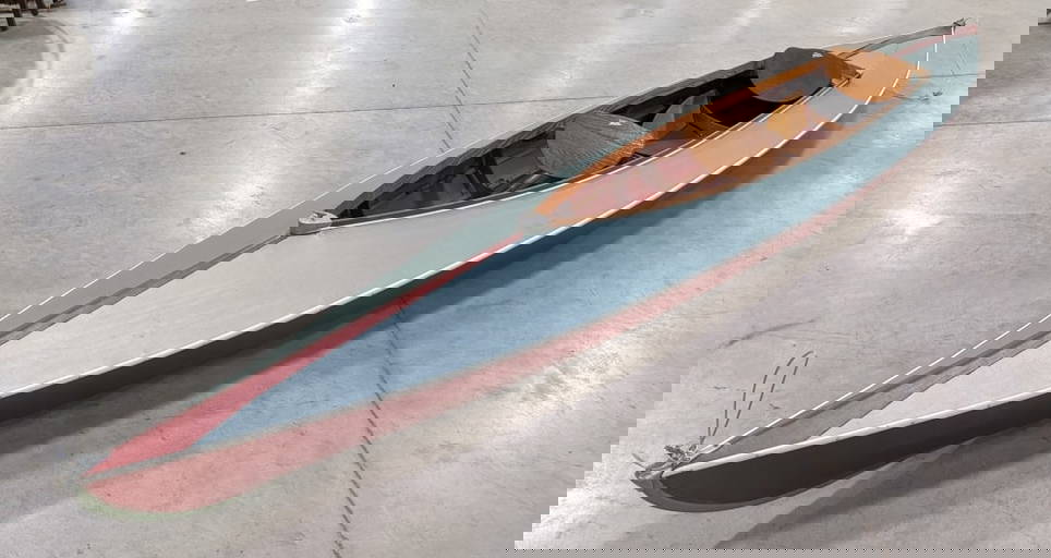 Vintage 16 1/2ft Folbot Leather Canoe