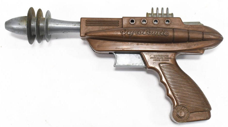 Original 1950s Pyrotomic Disintegrator Ray Gun Toy Auction