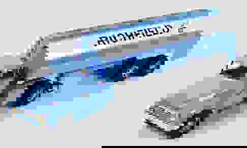 Custom Tonka Richfield Truck W/ Tanker Trailer Auction