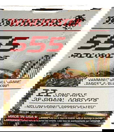 Winchester 555 Rounds .22 Cal Shells