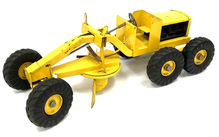 Original 1950's Ny Lint Pressed Steel Road Grader