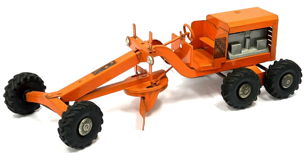 1950's Structo Orange Road Grader Tractor Auction