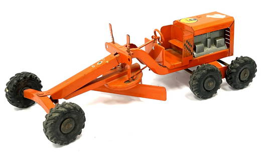 1950's Structo Orange Road Grader Tractor Auction