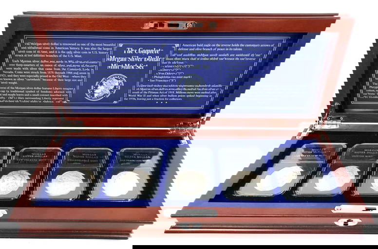 Complete Morgan Silver Dollar Mint Mark Coin Set