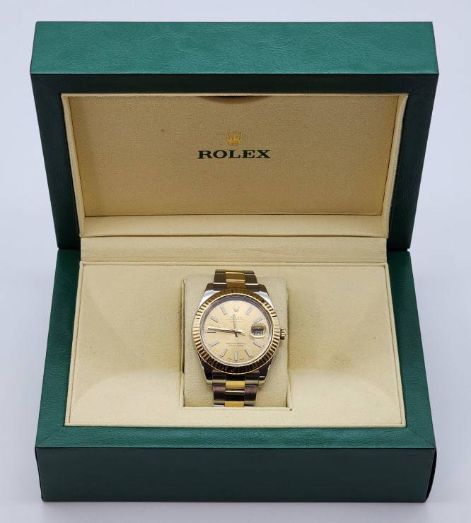 Men's Two-tone Rolex Datejust Watch Auction