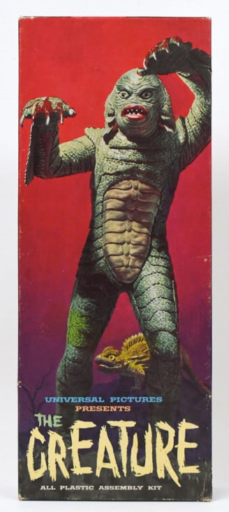 1963 Aurora The Creature Unbuilt Model Kit W Box Auction