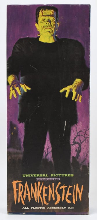 1961 Aurora Frankenstein Model Kit # 423-98 W Box Auction