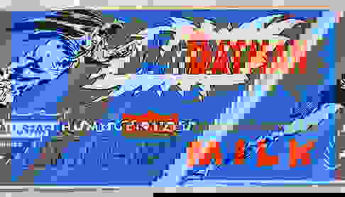 Orig. 1960s Batman All Star Dairies Milk Poster Auction