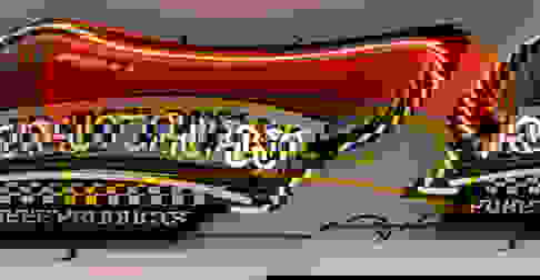 Chicago Red Hots 3-color Neon Hot Dog Sign Auction