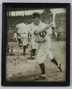 Chicago Cub Hack Wilson Signed 8" X 10" Photo Auction