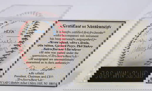 Signed 500 Home Run Club By Ron Lewis Auction