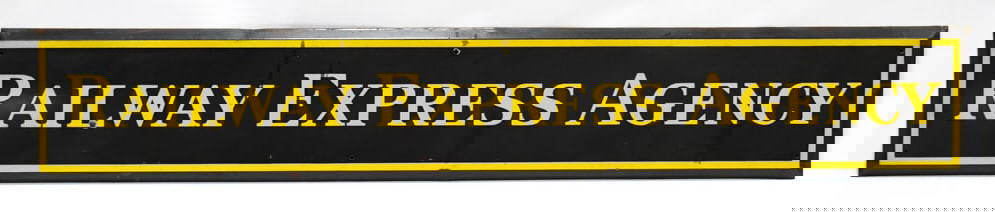 Vintage Toc Railway Express Agency Sign 19 X 13 Auction
