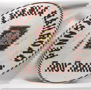 Pennsylvania Railroad Station Sign "lima". Auction