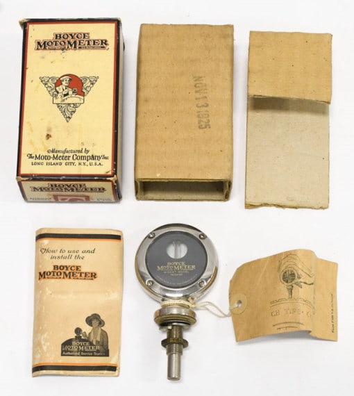 Nos 1920s Boyce Moto Meter Midget Model W Box Auction
