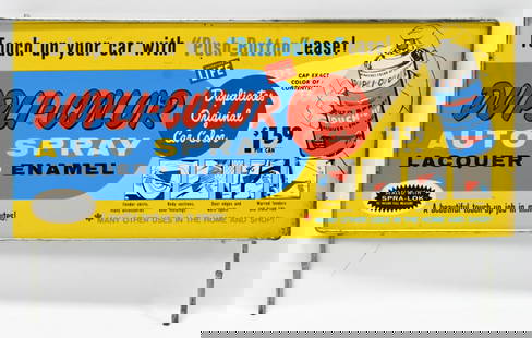 Vintage Dst Chief Paints Sign Auction