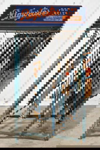 Vintage Raybestos Fan Belts Store Display Rack