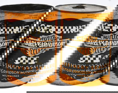 (15) Vintage Harley-davidson Motorcycle Oil Cans Auction