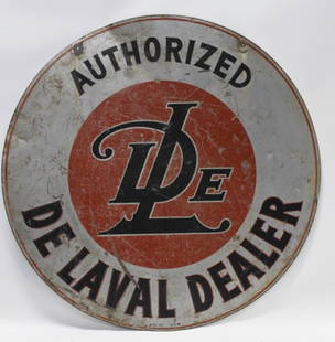 Authorized Delaval Dealer Sign, 1947