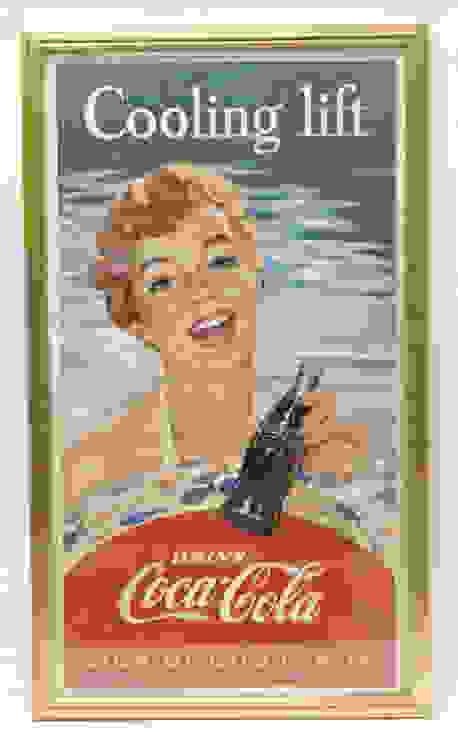 1958 Coca-cola " Cooling Lift " Framed Sign Auction