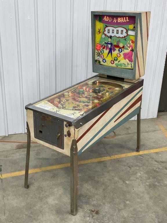 Vintage 10 Cents Williams Add-a-ball Pinball Machine Auction