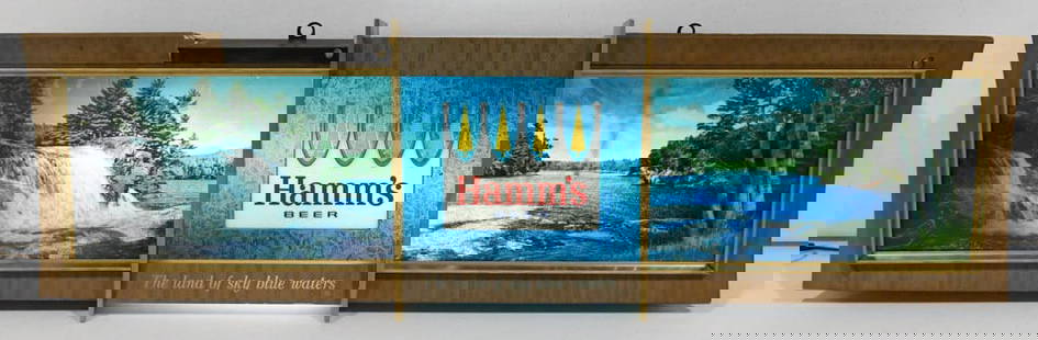Hamm's Beer Panoramic Rippler Motion Sign