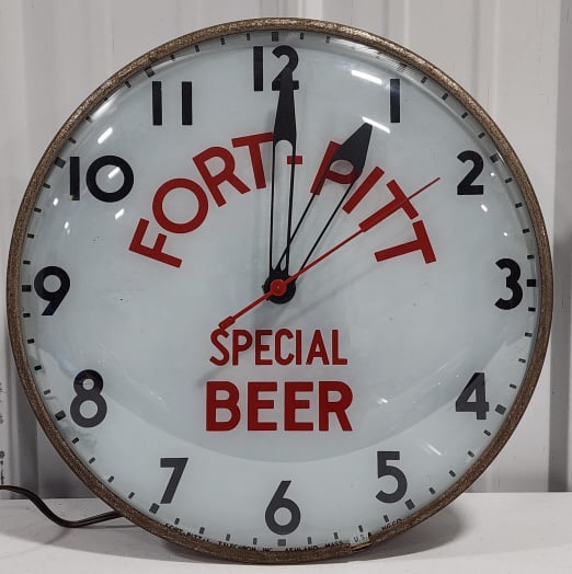Telechron Fort Pitt Beer Advertising Clock