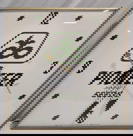 Pam Pioneer Brand Seeds Advertising Clock Auction