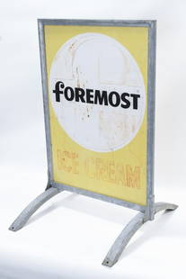 Hoeflors "fro-joy" Ice Cream Metal Sign Auction